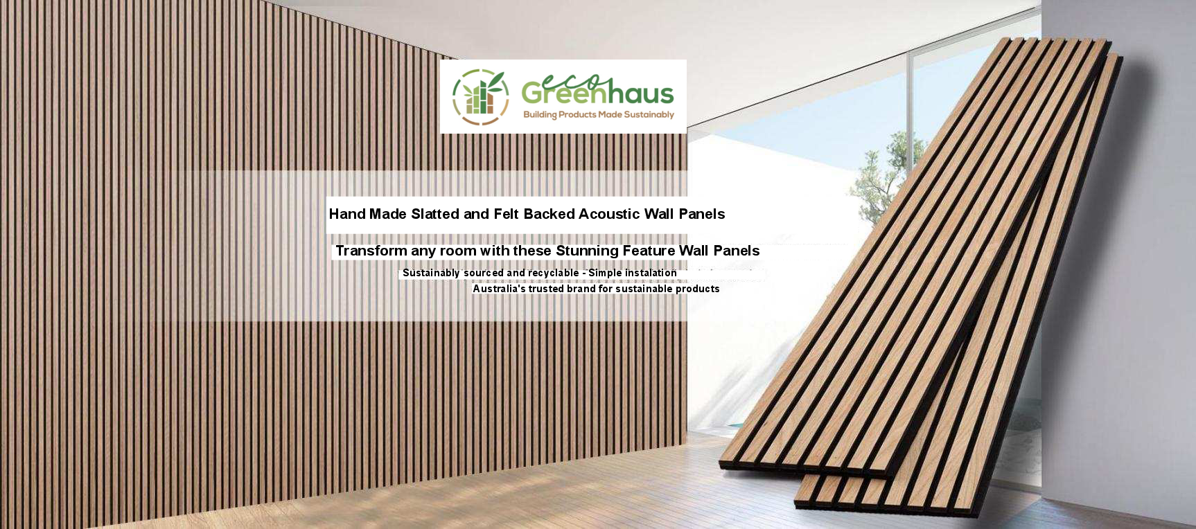 Beautiful Acoustic Feature Wall Panels - Slatted and Felt Backed - Eas ...