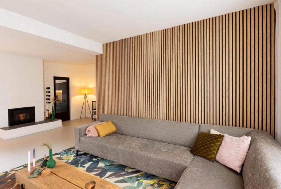 Beautiful Acoustic Feature Wall Panels - Slatted and Felt Backed - Eas ...